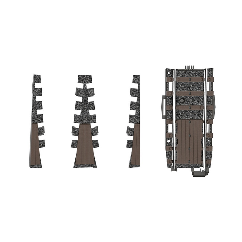 Rail Marklin voie type C système 3 rails en HO