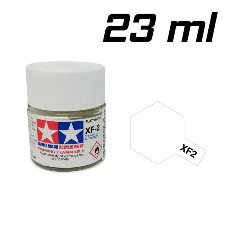 Blanc mat pot de 23 ml-TAMIYA XF2 modélisme