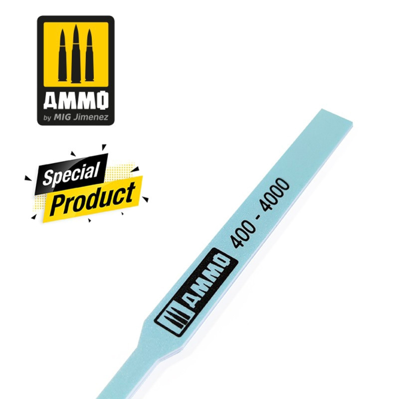 Lime "Stick" double grain, 400 / 4000 - AMMO 8566 pour le Modélisme