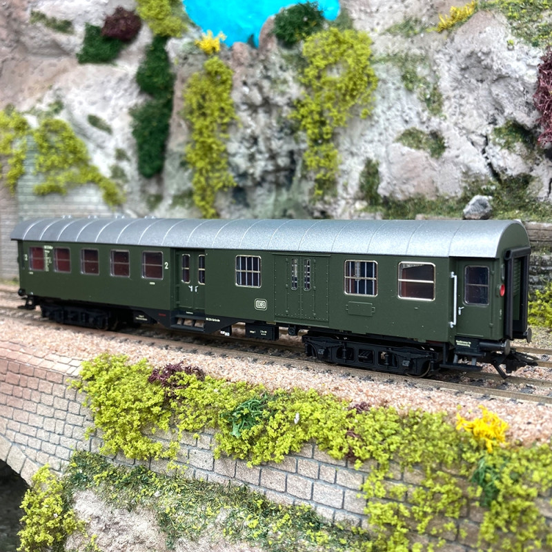 Voiture voyageur B4yge mixte 2CL/fourgon à bagages, DB, Ep III ...