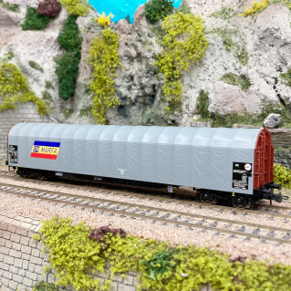 Le wagon bâché pour le transport de marchandises hors eau et soleil ...