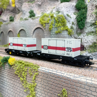 Wagon porte conteneurs pour les marchandises tous type hors eau. - L ...