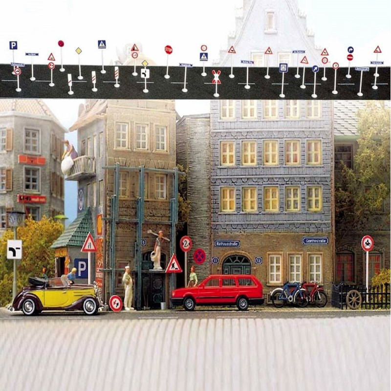 256 panneaux routiers BUSCH 8128 N pour modélisme ferroviaire