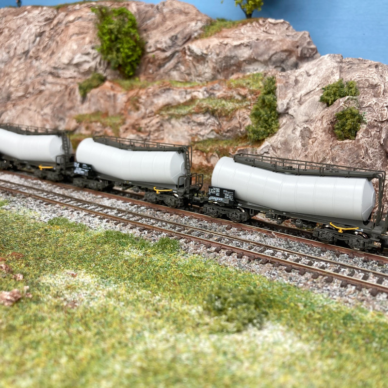 3 wagons citerne Zacens, transport de lisier, ATIR-RAIL, Ep VI ...