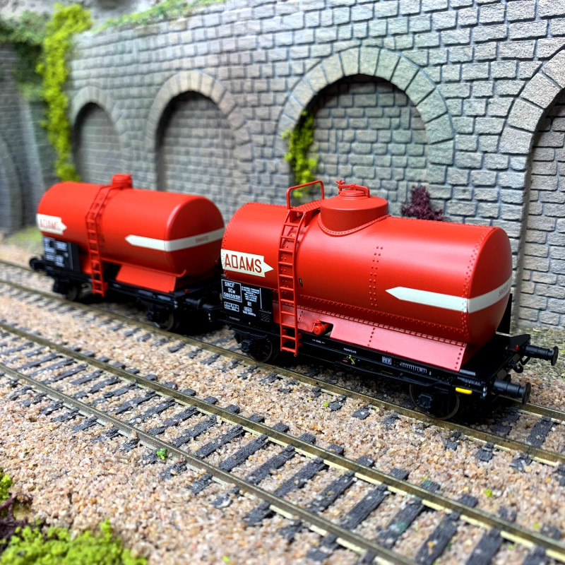 Set de 2 Wagons citernes OCEM 29 "ADAMS", SNCF - Ree WB714