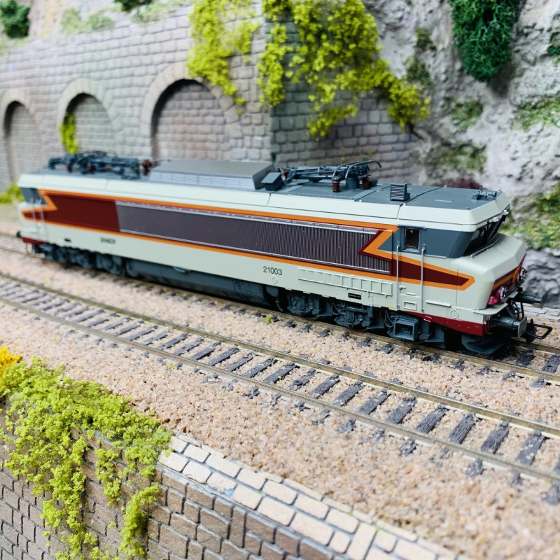 Locomotive électrique CC 21003, livrée béton SNCF Ep IV digital son ...