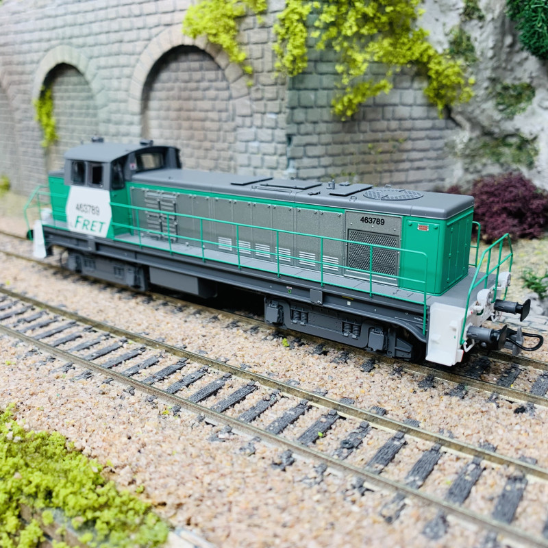 Locomotive diesel BB 63789 dépôt Lyon-Vaise, SNCF, Ep. V - R37 41107DS ...