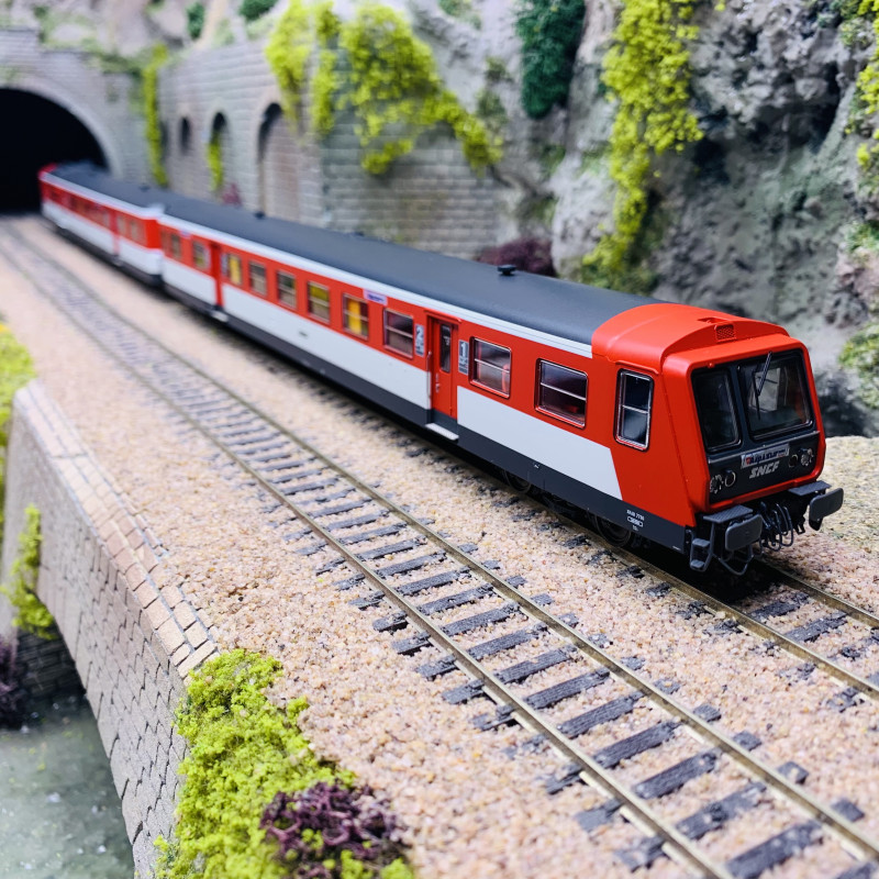 Autorail RGP 1 X-2730 ALPAZUR, Lyon-Vaise, SNCF, Époque IV-V, 3R ...