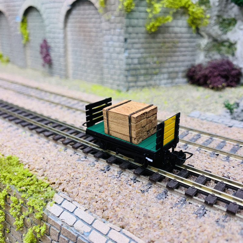 Wagon plat à extrémités en planches, RNAD, Ep VII - BACHMANN 393175 ...