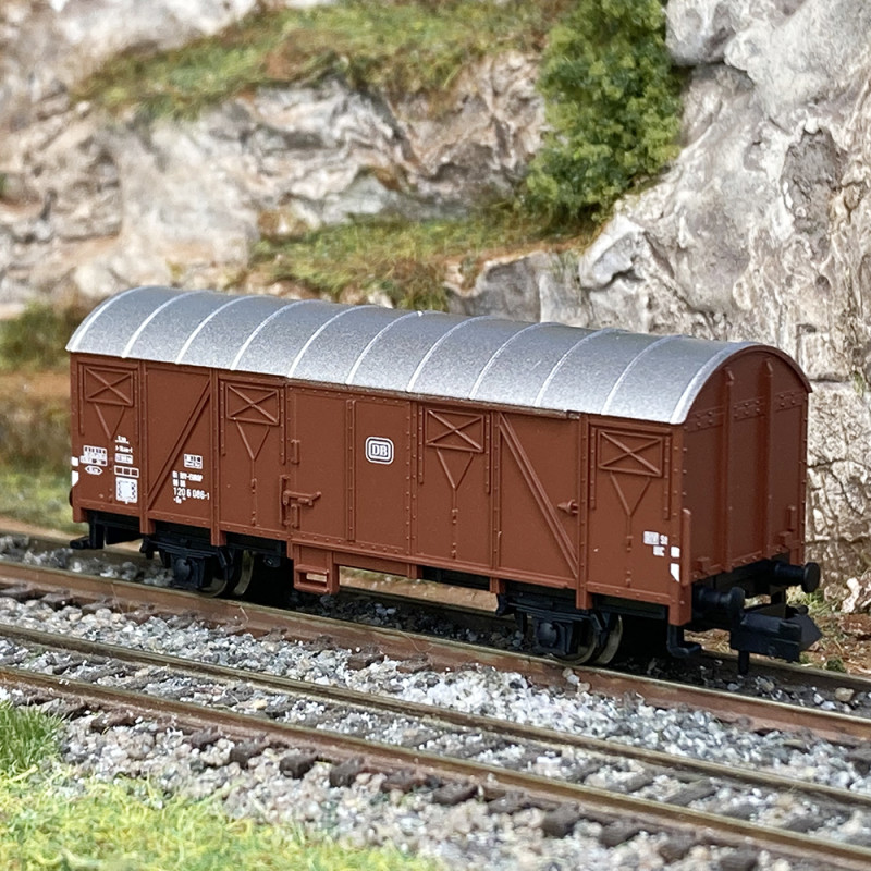 Wagon couvert Gs 210, 2 essieux, DB - MINITRIX 18097