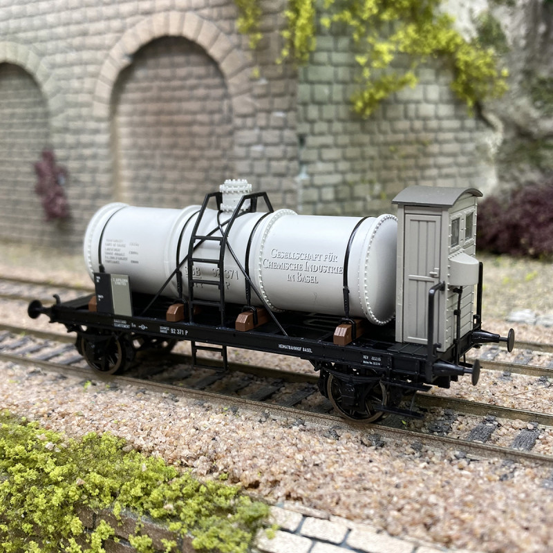 Wagon citerne avec guérite K2, 2 essieux, SBB CFF - BRAWA 50783
