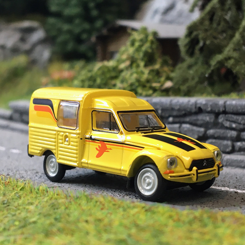 Citroën Acadiane fourgonnette, Jaune et Orange - Brekina 14278