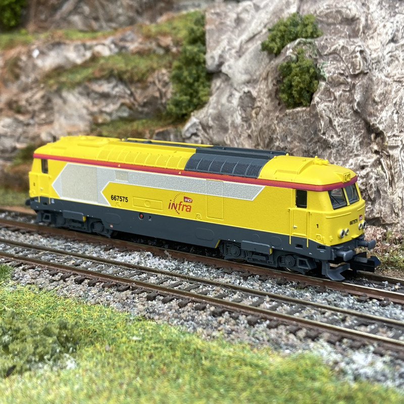 Locomotive diesel BB 667575, INFRA, SNCF, Ep VI, Digital son - MINITRIX ...