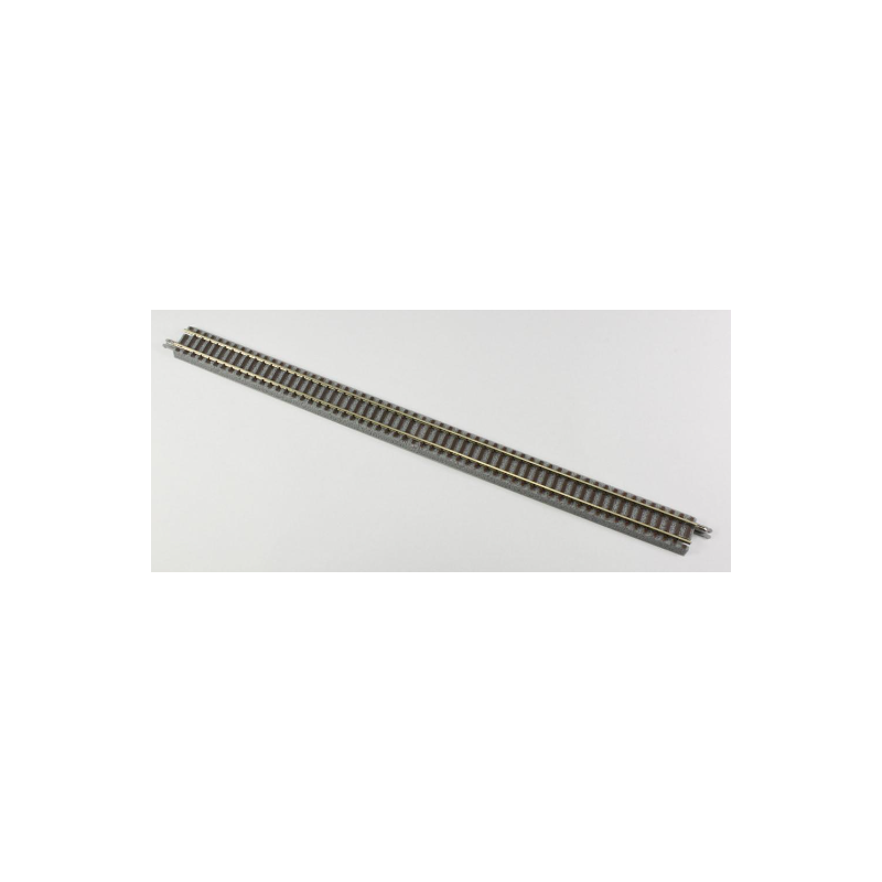 Rail droit avec ballast, gorge d'alimentation, 220 mm - ROKUHAN R009