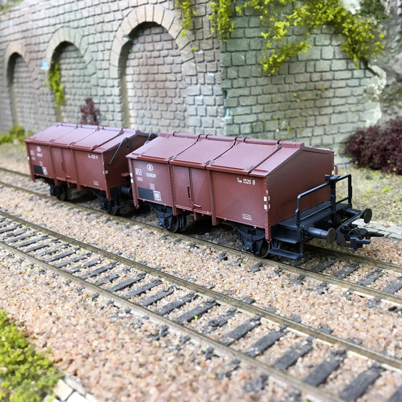 Wagons à couvercles rabattables Ep. III - Marklin 46018 - HO 1/87