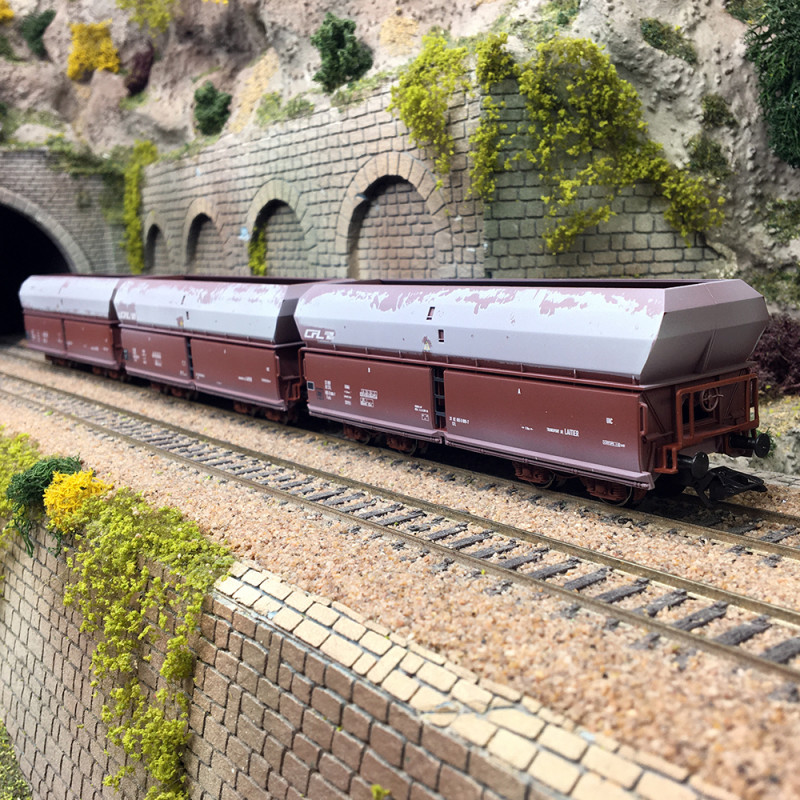 3 wagons à déchargement automatique, CFL - MARKLIN 46269 - HO 1/87