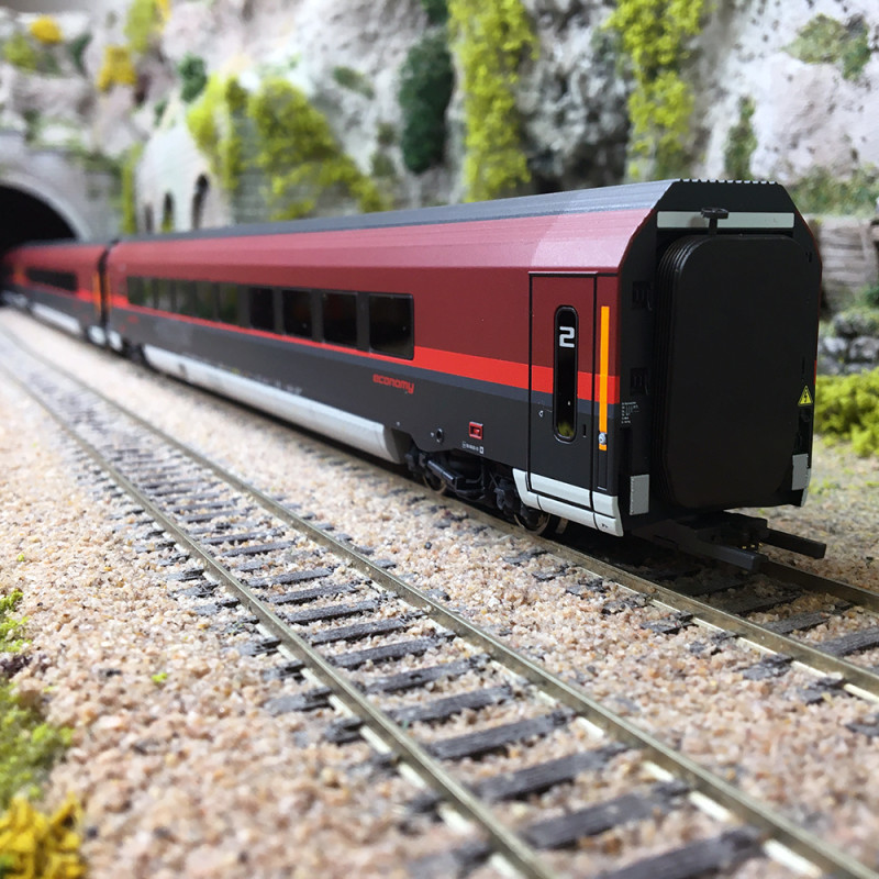 Coffret 3 voitures Railjet ÖBB Ep VI-HO 1/87-ROCO 74041