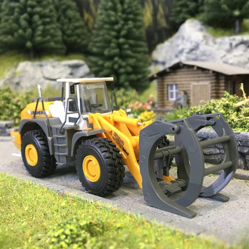 Liebherr, Radlader L 580, Loghandler - HERPA 306843 - HO 1/87