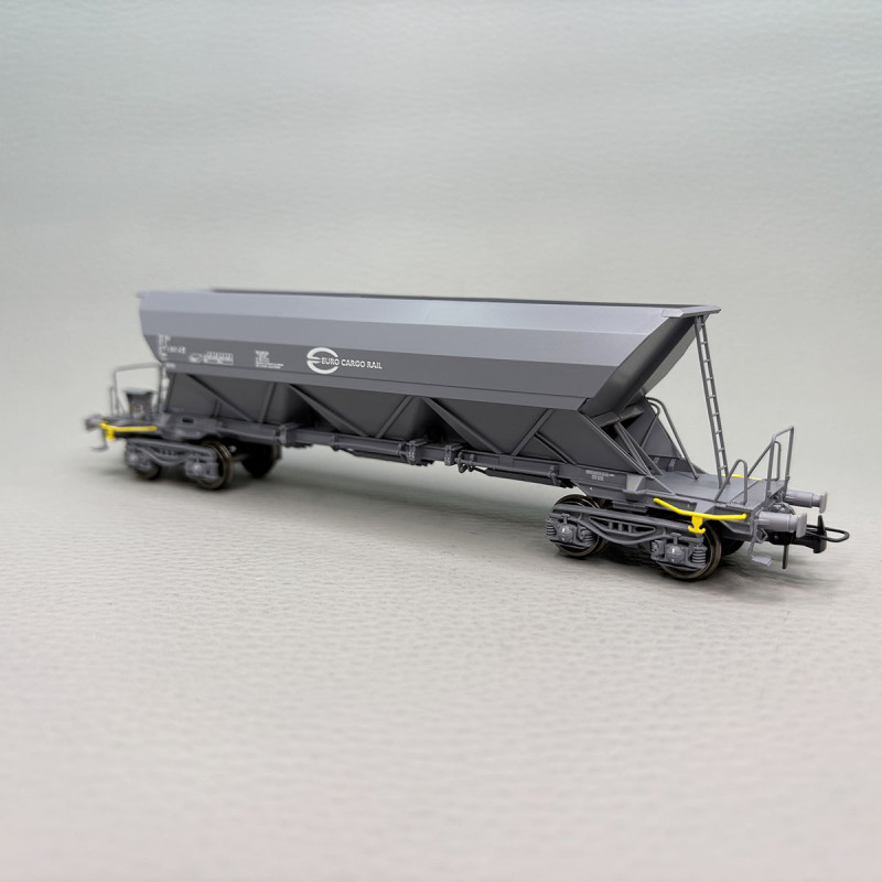 Coffret de 3 wagons trémies EX Type 1 « EURO CARGO RAIL », ECR - REE ...