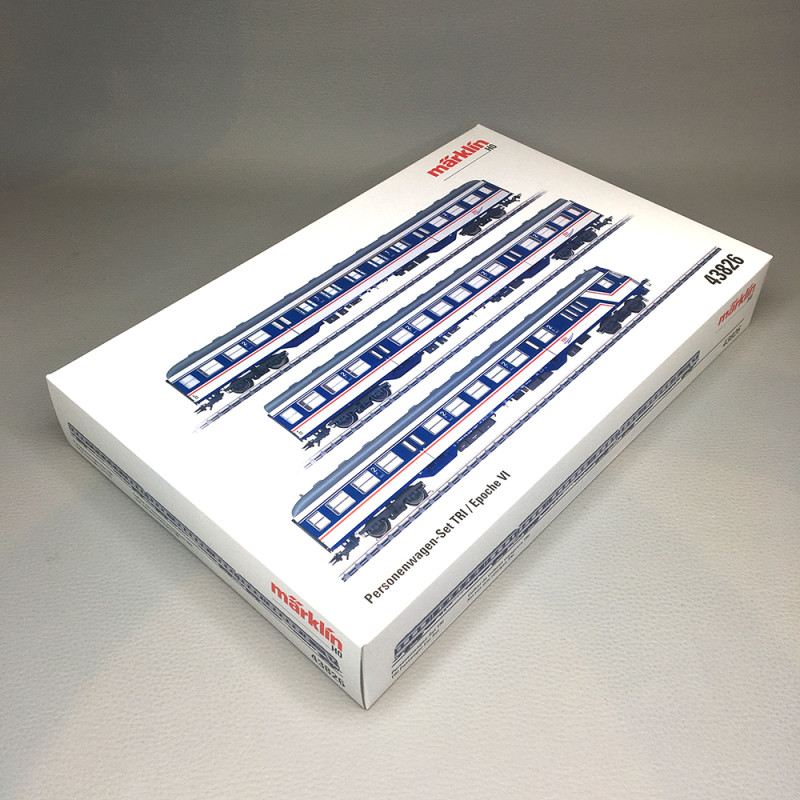 MARKLIN 43826 - Coffret 3 voitures voyageurs, voiture-pilote Bnrdzf 463 ...