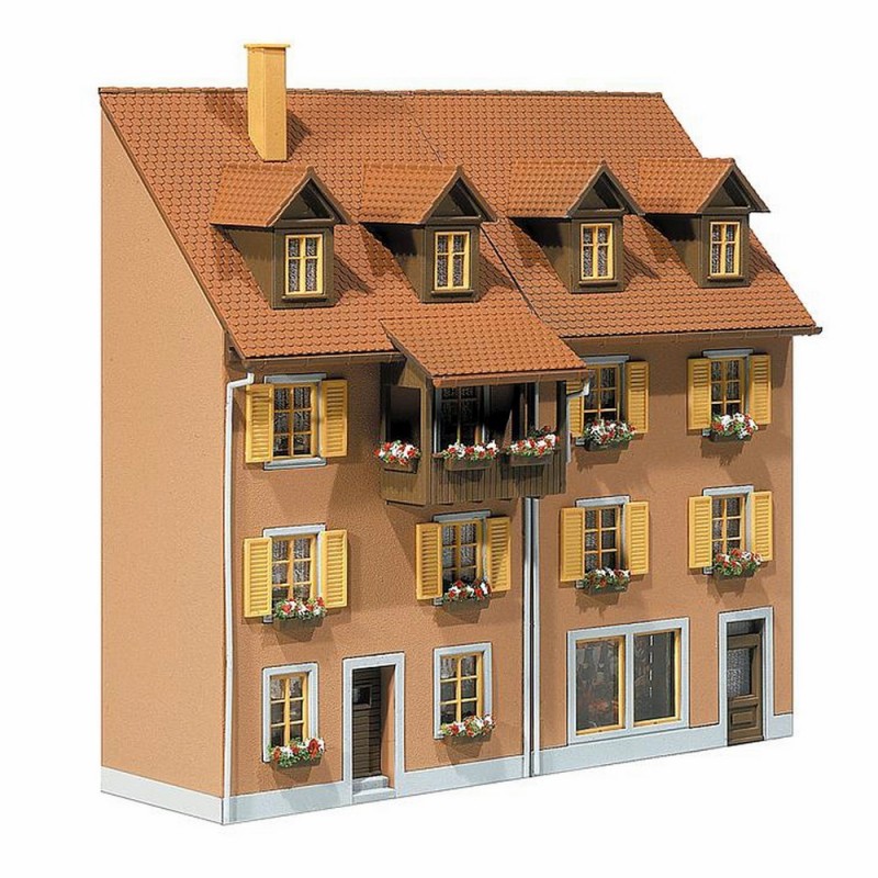 2 maisons de ville 1 face HO FALLER 130432 modélisme diorama
