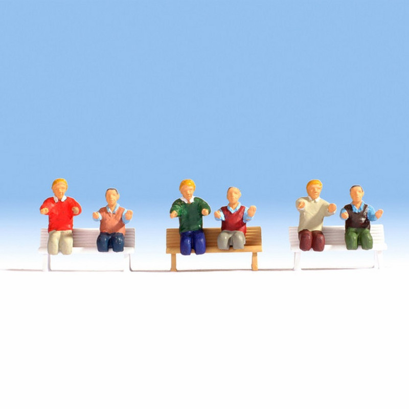 6 conducteurs de locomotive ou autre Noch 15283 ho modélisme