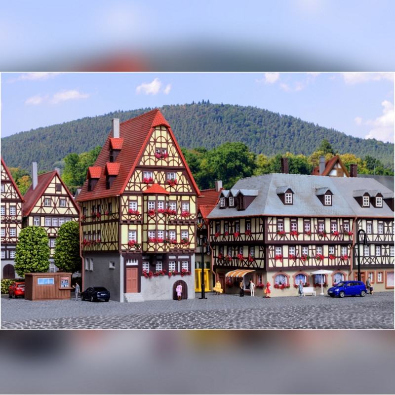 2 maisons colombages N KIBRI 37101 modelisme ferroviaire neuf KIBRI